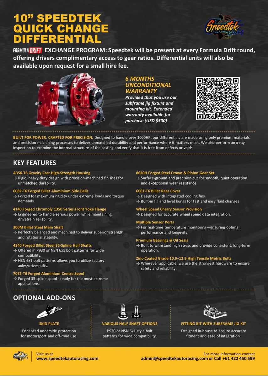 Official Formula Drift Partner for Quick Change Differential Program ...