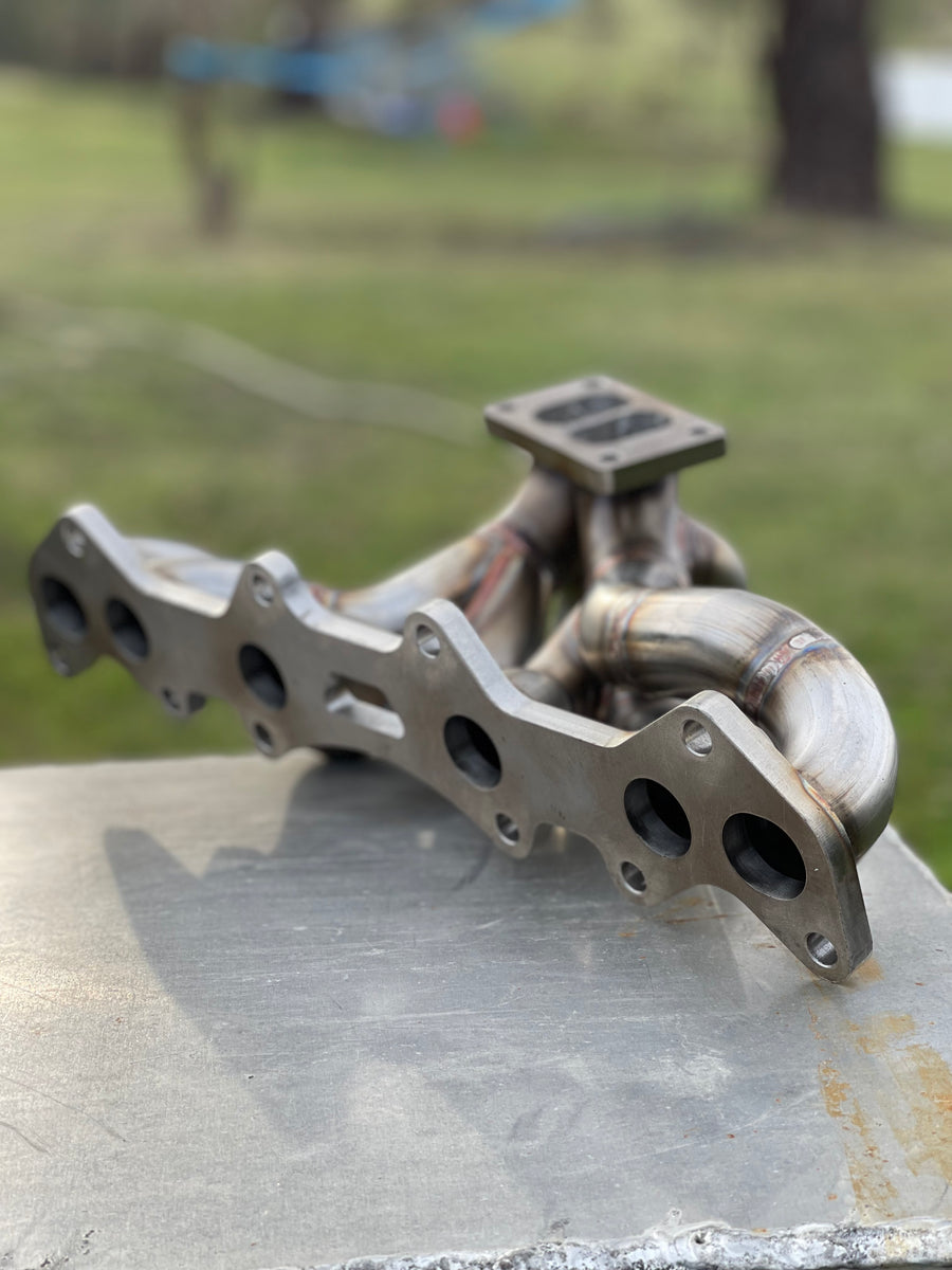 Toyota 1JZ-VVTi High Mount Stainless Steel Tubular Twin Scroll Exhaust ...