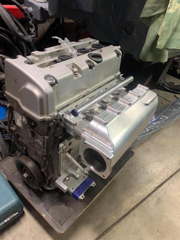 Honda K24 Billet Intake Manifold CNC RWD FWD Vtec V-TEC CNC 6061 Plenu ...