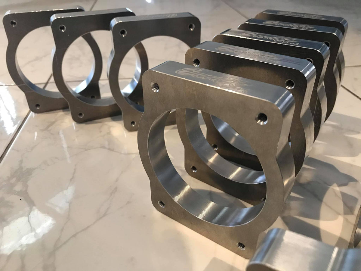 LS2 LS3 LS7 DBW 90mm FLANGE Billet 6061 Aluminium CNC DIY Weld-On Flan ...