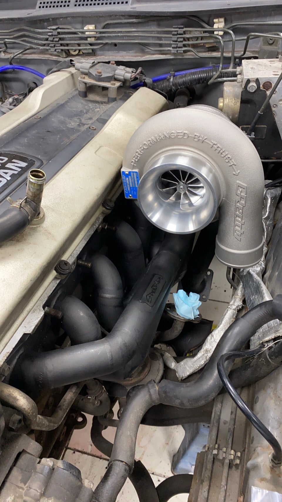 Nissan Skyline RB20 RB25 RB26 Greddy TD06 T67 Style High Mount Exhaust ...