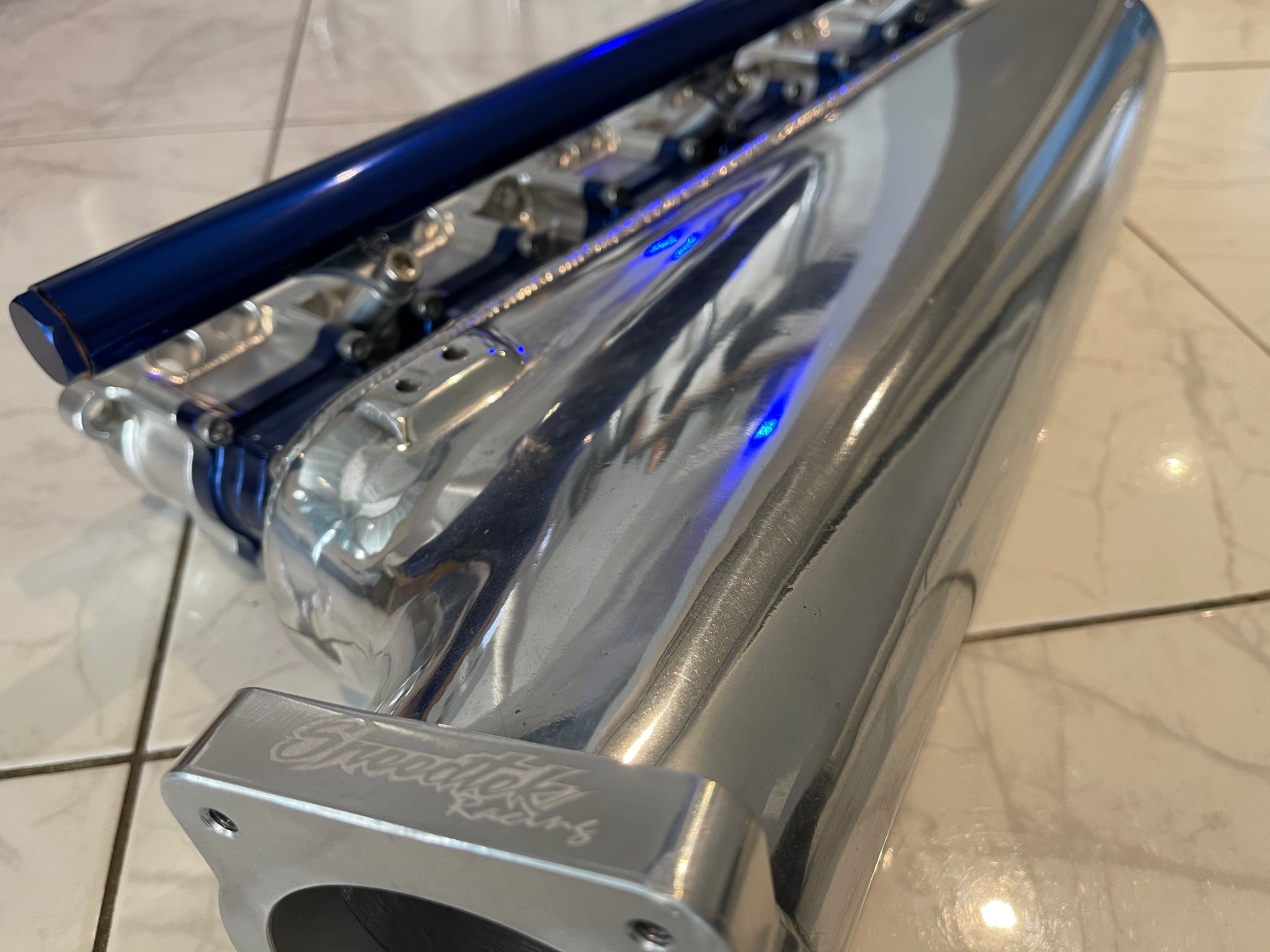 Toyota 2JZ-GTE Supra Aristo CNC Billet Intake Manifold Plenum 2JZ GTE ...