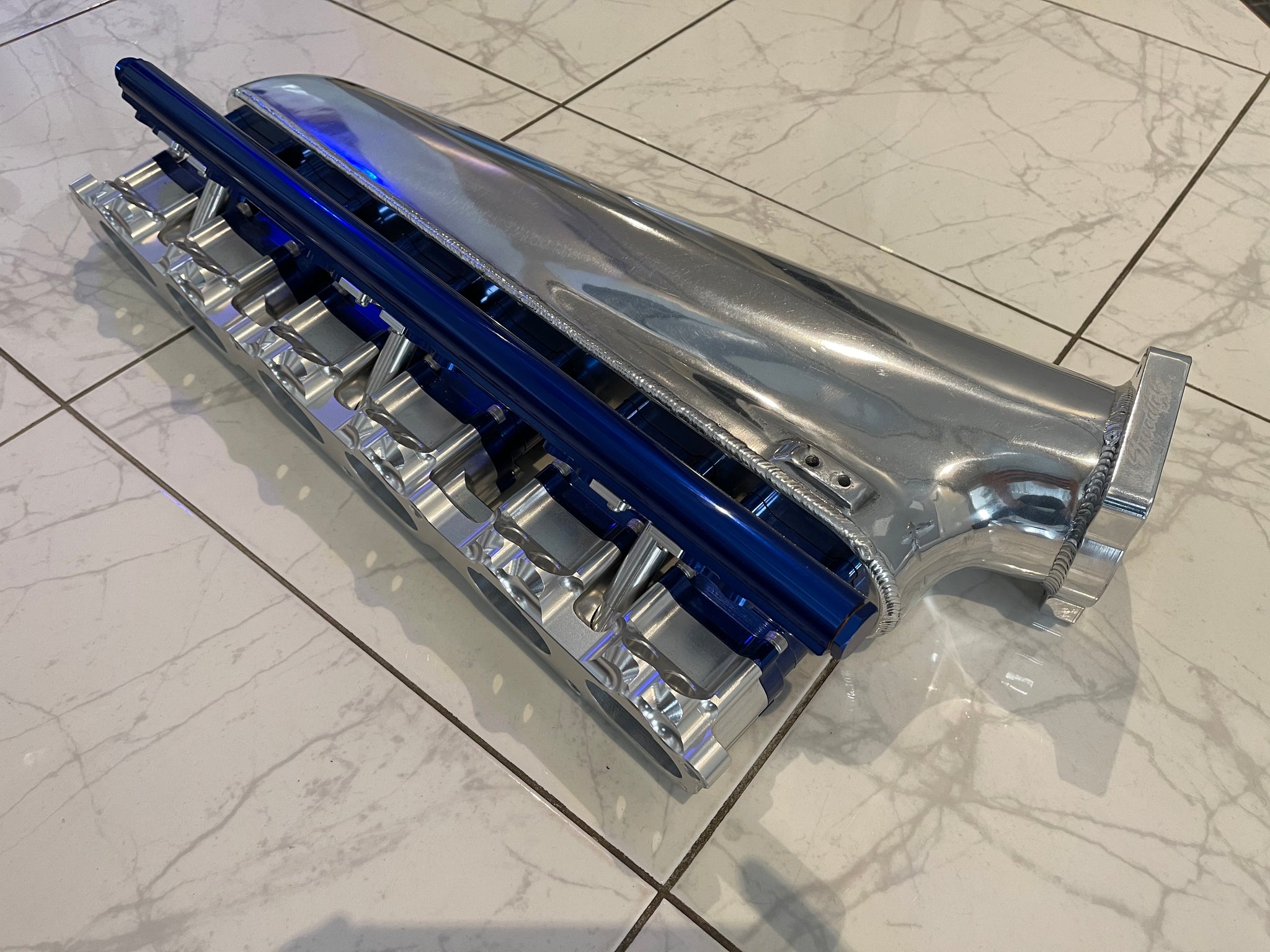 Toyota 2JZ-GTE Supra Aristo CNC Billet Intake Manifold Plenum 2JZ GTE ...